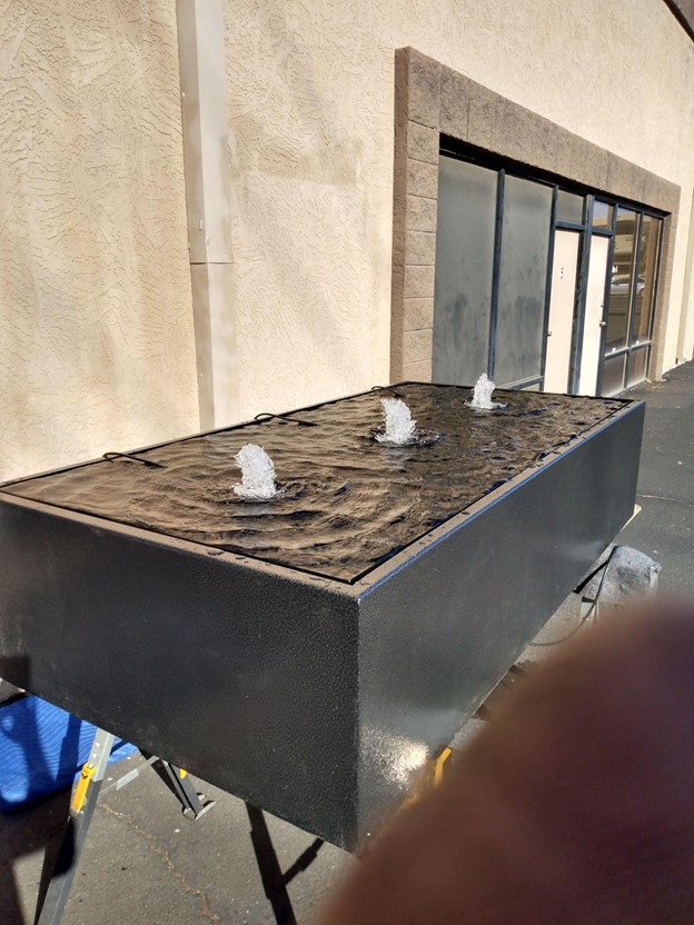 Reflection Pool Water Feature - Fountain Metalworks